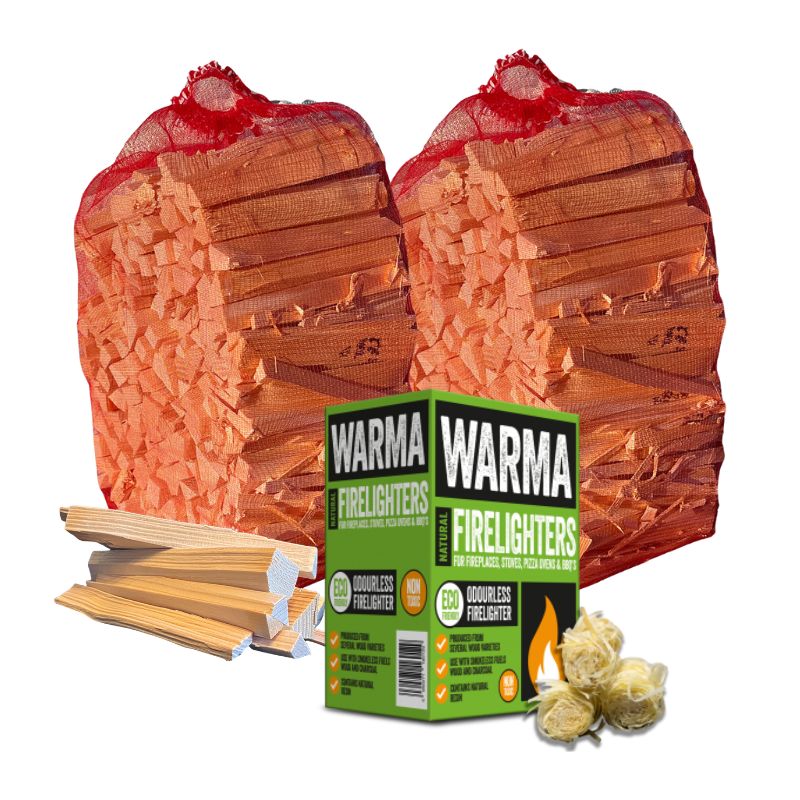 Kindling & Firelighter Bundle | Kiln-Dried Kindling