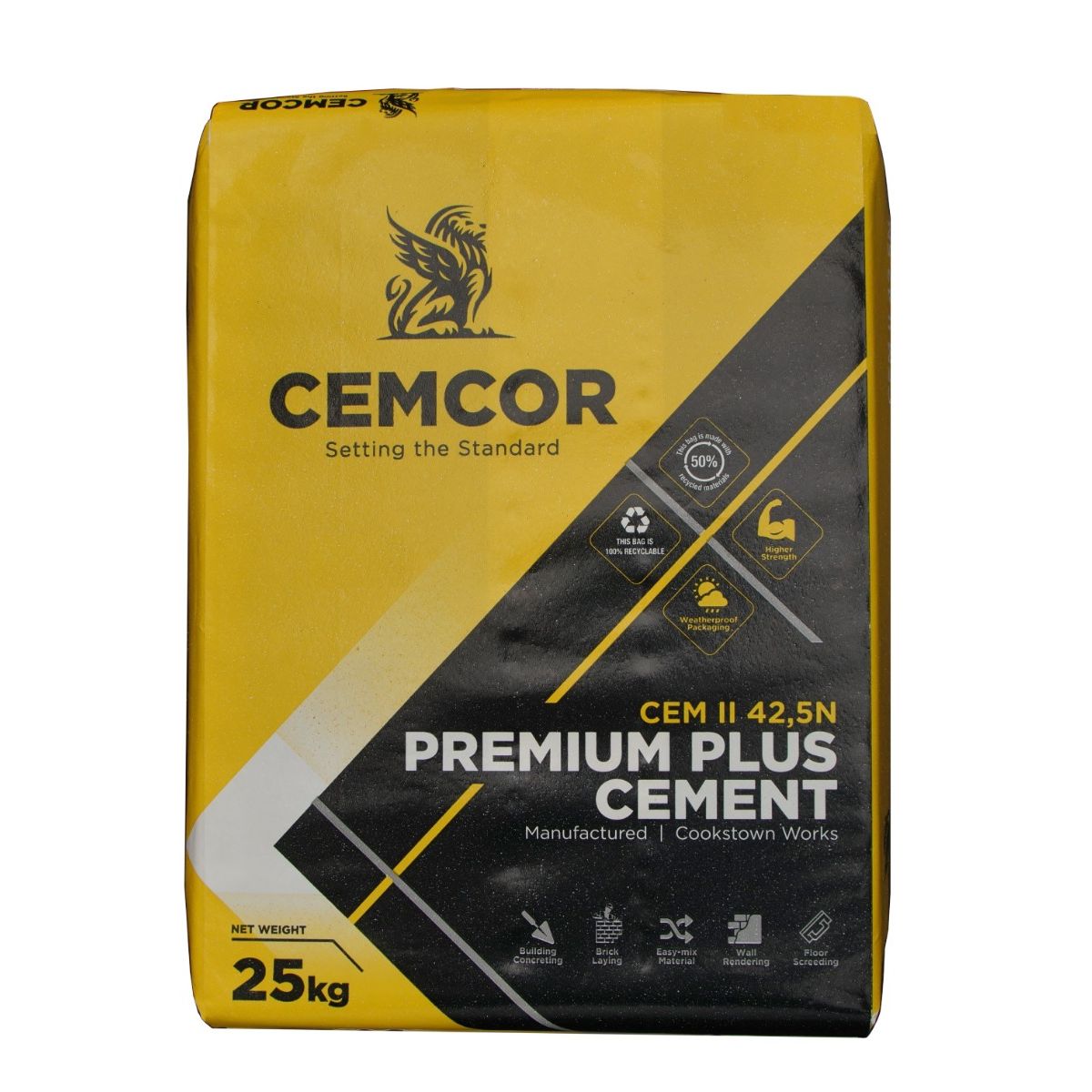Cemcor High Strength 42.5N Cement - 25kg Bag
