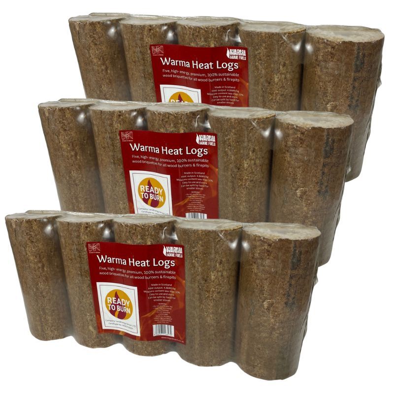 Eco Heat Logs | Warma Heat Logs | 15 Log Bundle Deal