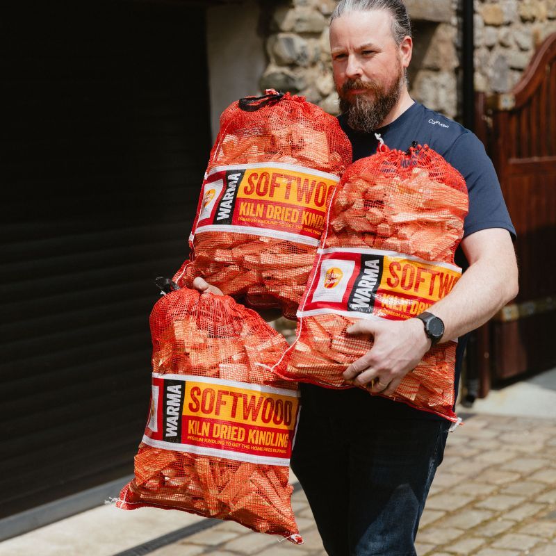 Kindling in Net Bags | 3 Bag Deal | Kiln Dried Kindling